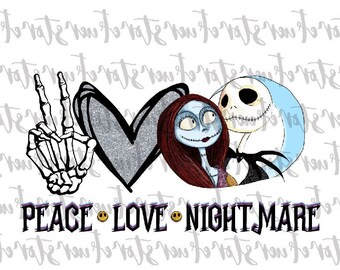 Peace Love NIGHTMARE - Etsy