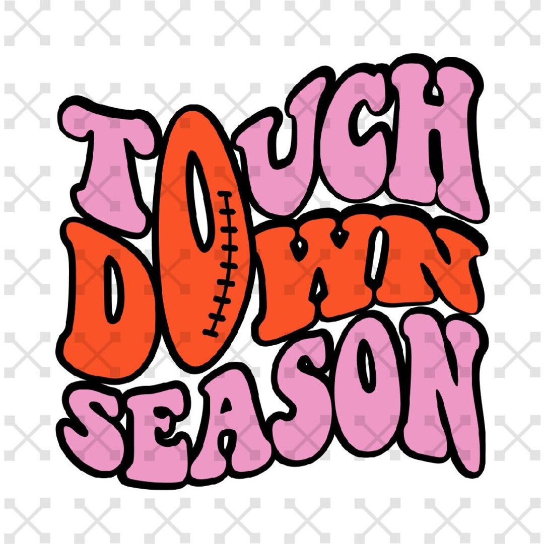 Touchdown Season Png, Retro Football Png, Football Mom Png, Game Day ...
