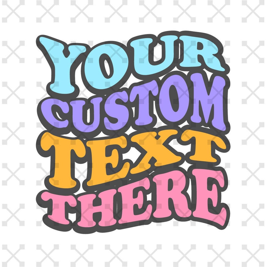 Custom Wavy Text Png, Custom Wavy Letters Png, Custom Wavy Font Png ...