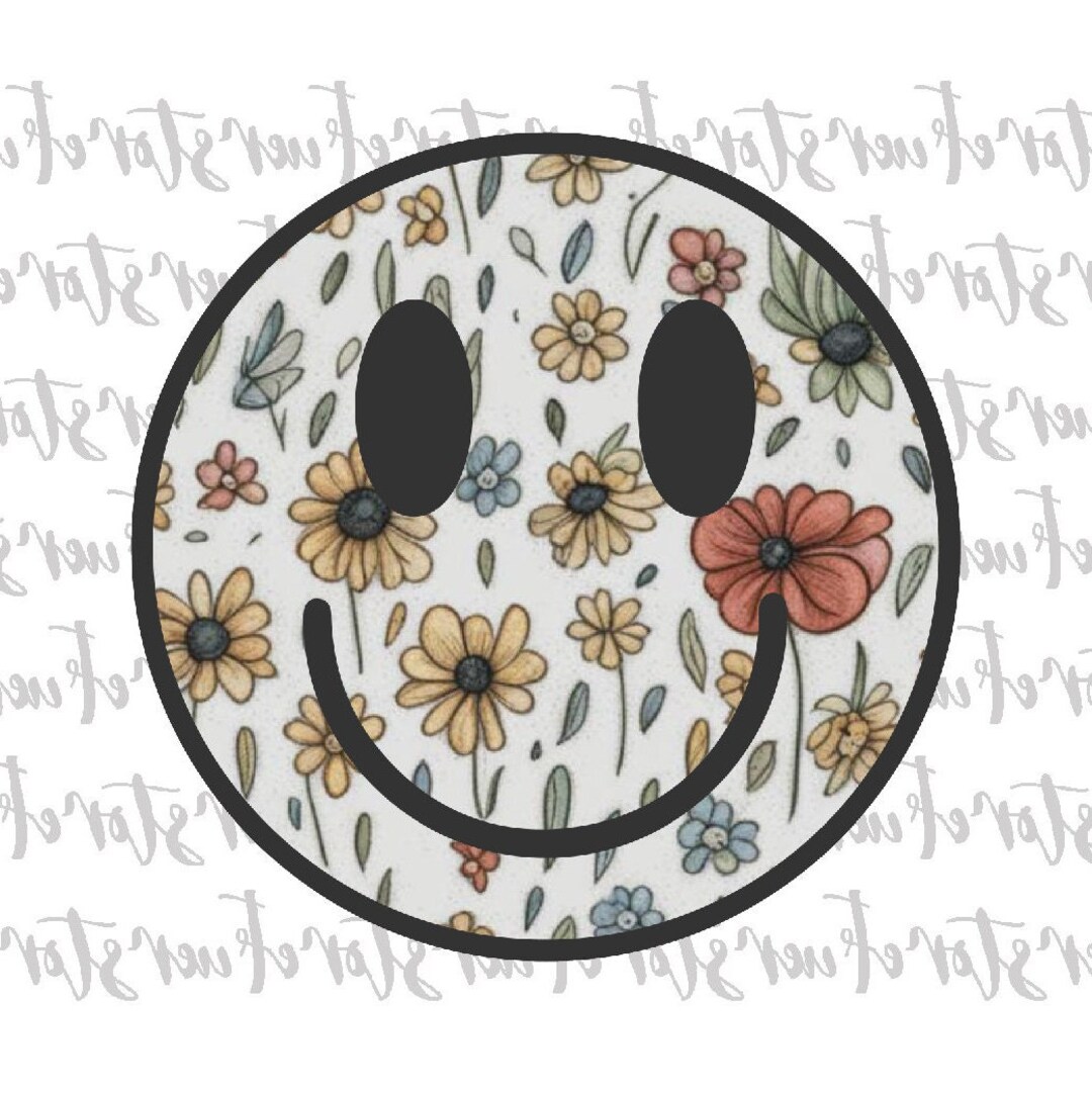 Daisy Smile Png, Retro Smile Png, Flower Smile Png, Smiley Happy Face ...