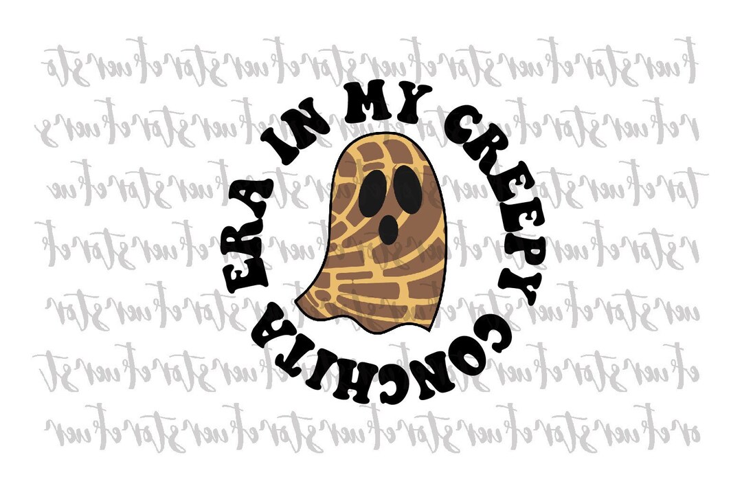 In My Creepy Conchita Era PNG, Mexican Ghost Png, Concha Png, Concha Ghost Png, Spooky Era Png ...