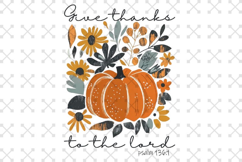 Give Thanks to the Lord Png, Christian Quote Png, Boho Thankful Png ...