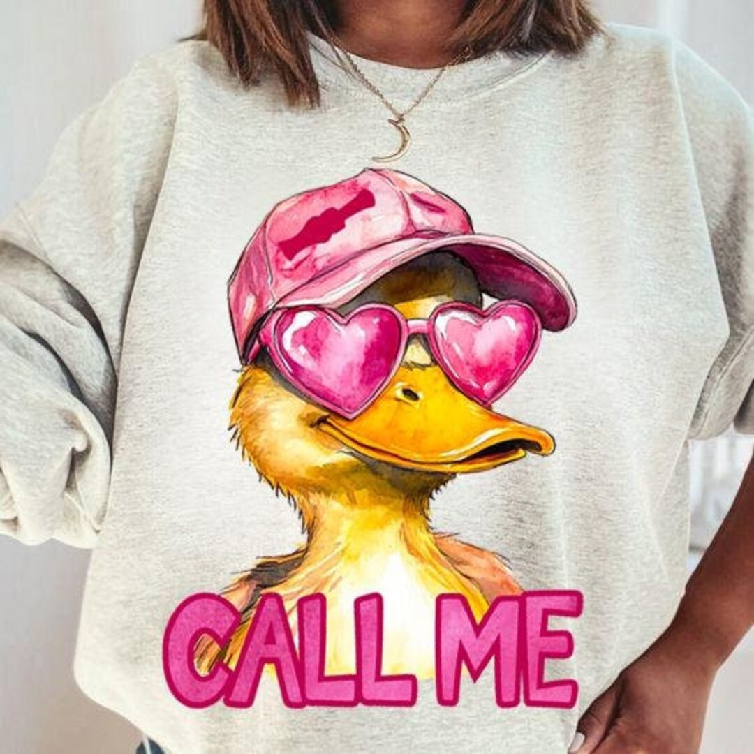 Call Me PNG, Duck Call Png, Funny Duck Png, Valentine Duck Png, Call Me ...