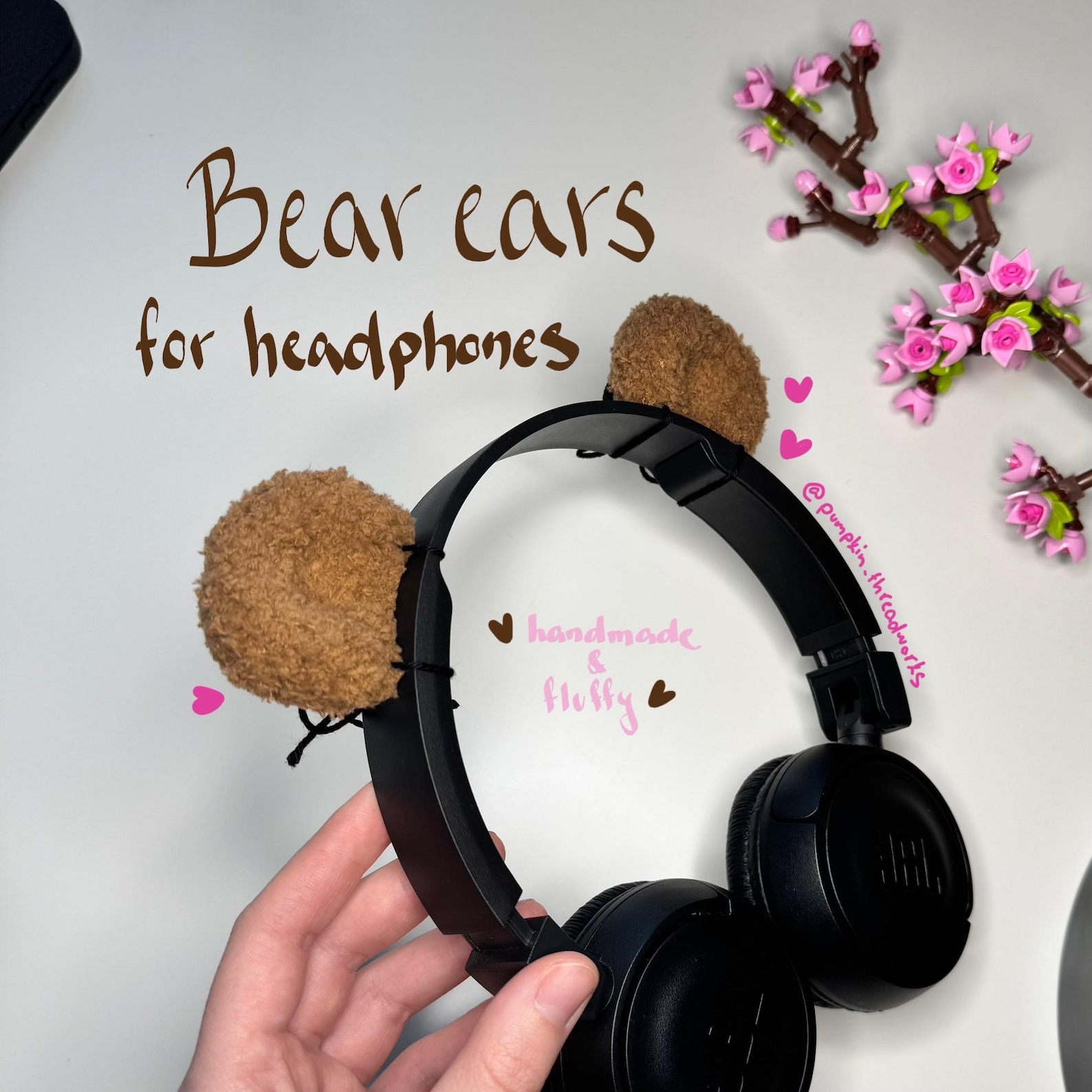 Crochet Bear Ears, Headphones Accessory - Etsy