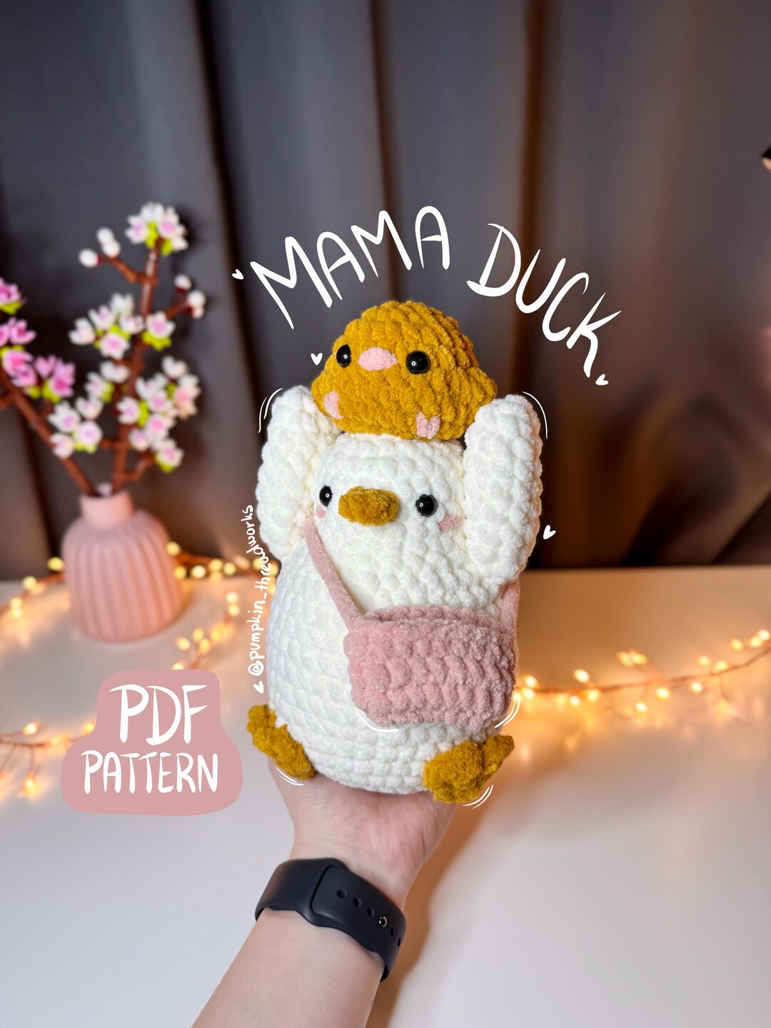 Mama Duck CROCHET PATTERN, Cute Crochet Bird, Crochet Duckling - Etsy