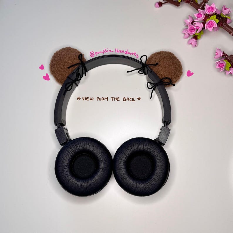 Crochet Bear Ears, Headphones Accessory - Etsy