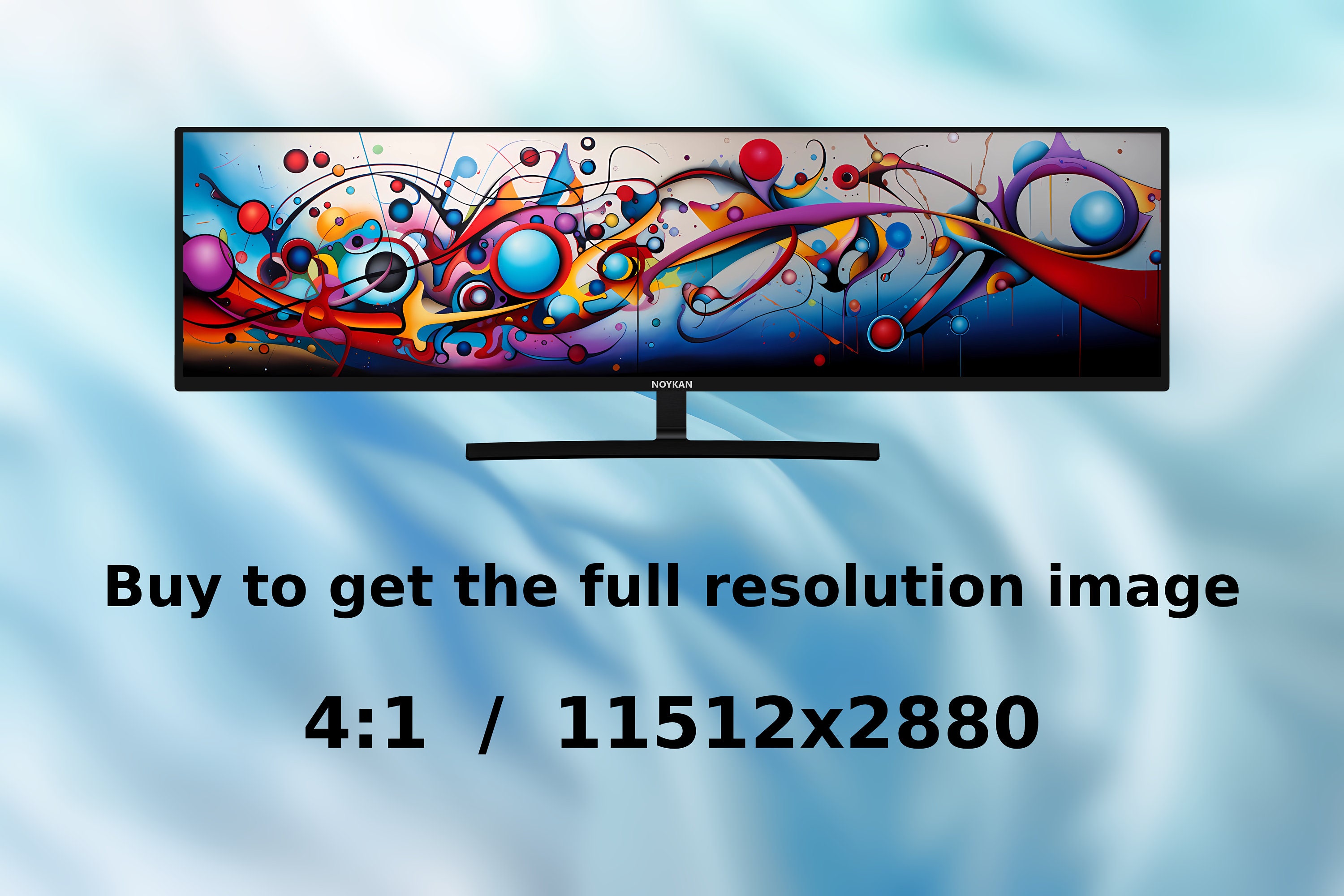 Painting Printable Ultra Wide Image Wallpaper Etc. Abstract - Etsy