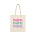Padel Themed Cotton Canvas Tote Bag - Great Market Bag or Gift for ...