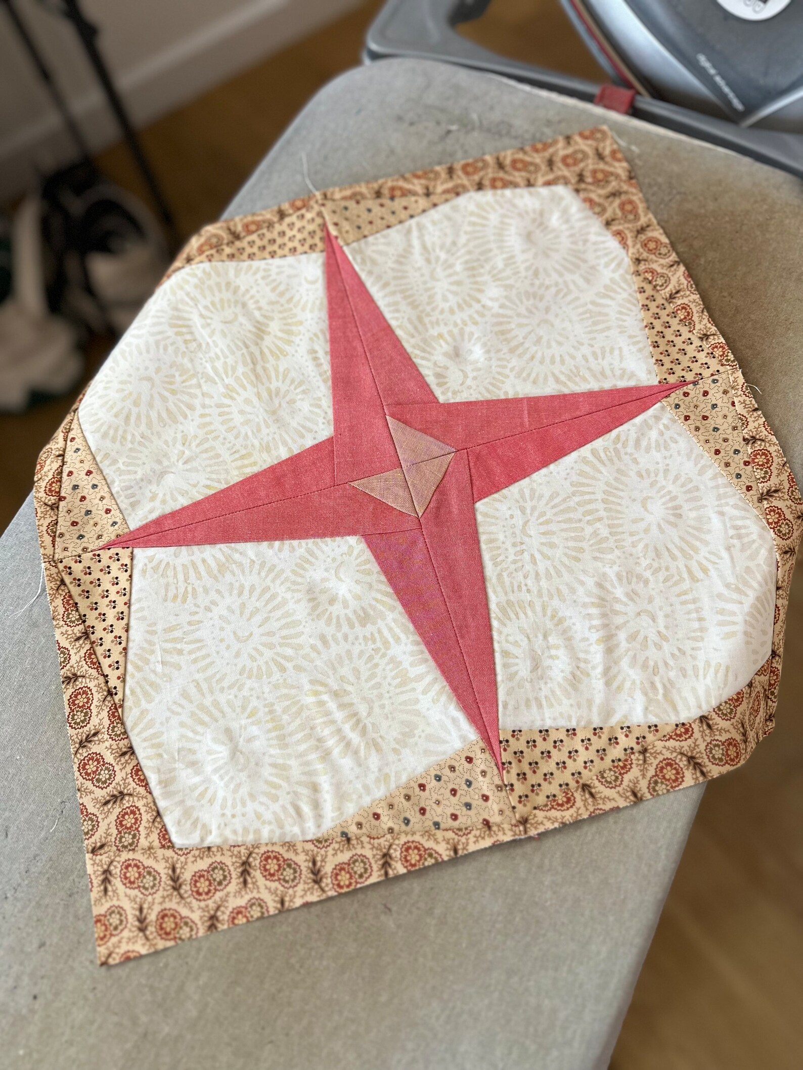Beginner FPP Kaleidoscope North Star Pattern, 15.5 X 15.5 Finished ...