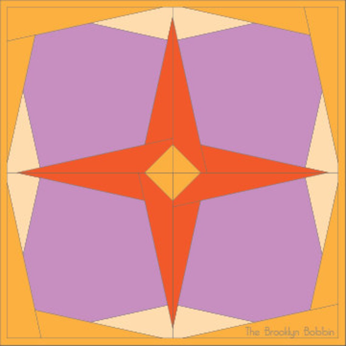 Beginner FPP Kaleidoscope North Star Pattern, 15.5 X 15.5 Finished ...