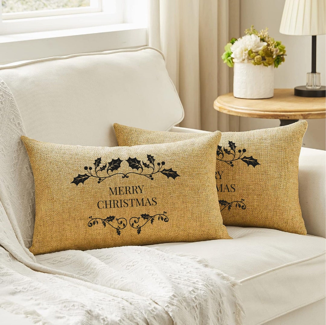 New Year Pillow, Christmas Pillow, Noel Pillow Cover, Christmas ...