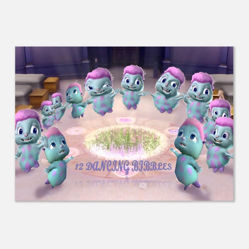 12 Dancing Bibbles Semi-glossy Paper Poster - Etsy