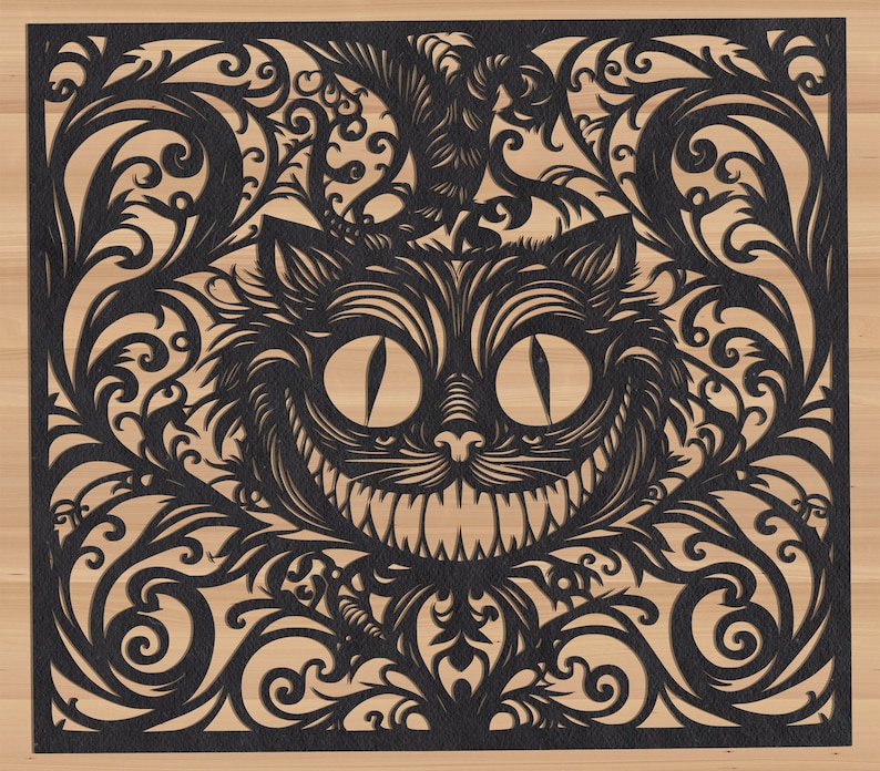 Cheshire Cat | Svg, Png, Jpeg, Pdf | 300 DPI | Cricut Template ...