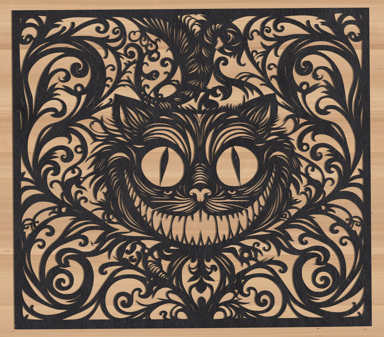 Cheshire Cat Svg, Png, Jpeg, Pdf 300 DPI Cricut Template, Silhouette ...
