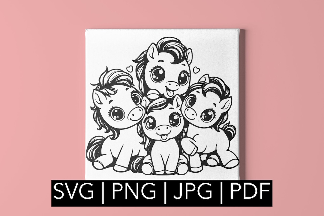 Pony | Svg, Png, Jpeg, Pdf | Designed for Cricut, Silhouette and Laser ...