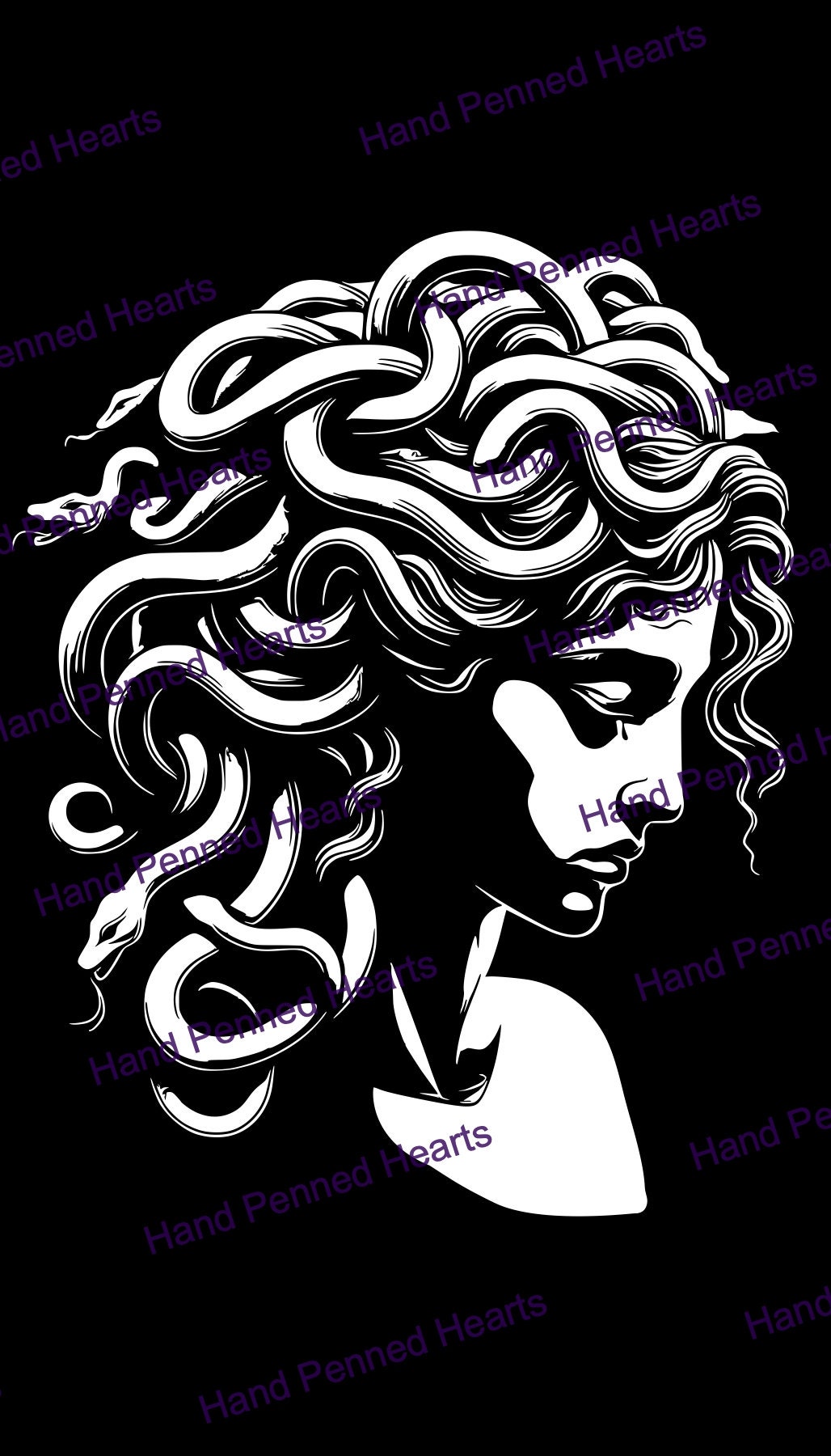 Medusa | Svg, Png, Jpeg, Pdf | Cricut Template, Silhouette Template ...