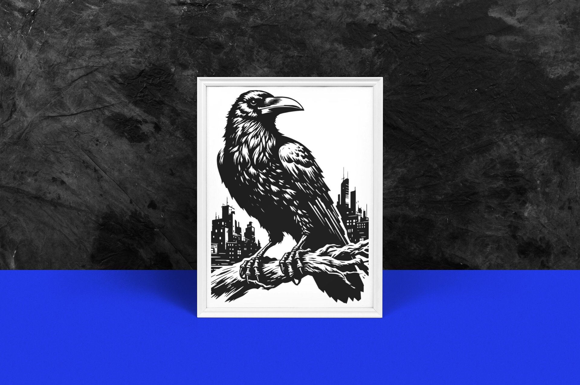 Raven | Svg, Png, Pdf, Jpeg | Cricut Template, Silhouette Template ...