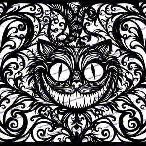 Cheshire Cat | Svg, Png, Jpeg, Pdf | 300 DPI | Cricut Template ...