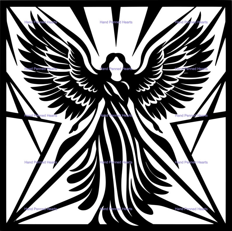 Angel | Svg, Png, Jpeg, Pdf | Cricut Template, Silhouette Template ...