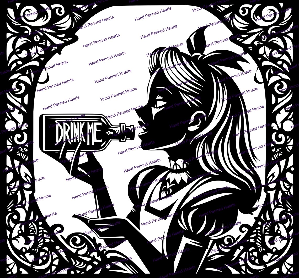 Alice | Svg, Png, Jpeg, Pdf | 300 DPI | Cricut Template, Silhouette ...