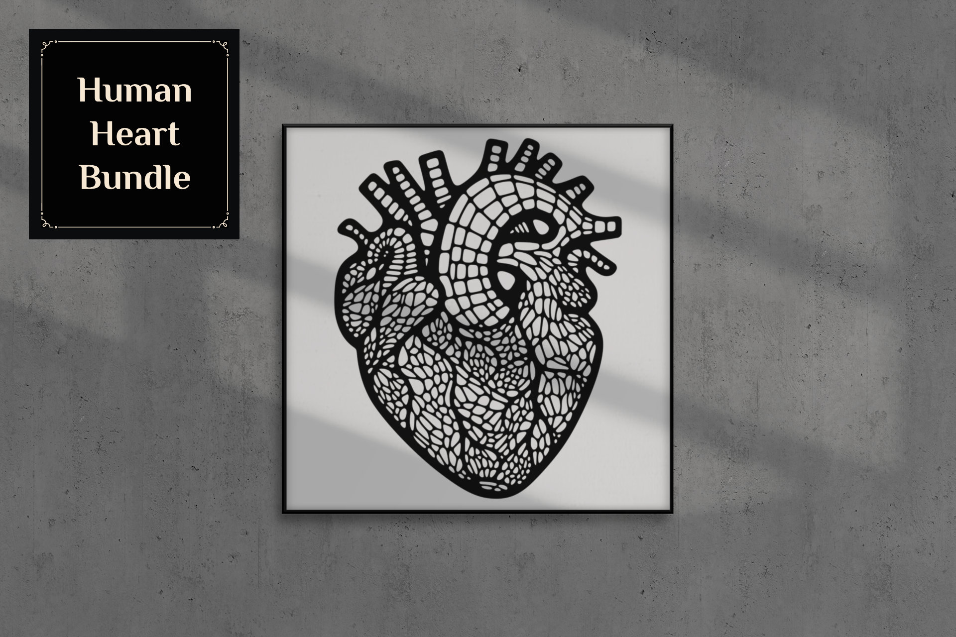 Human Heart Bundle Svg, Png, Pdf, Jpeg Cricut Template, Silhouette ...