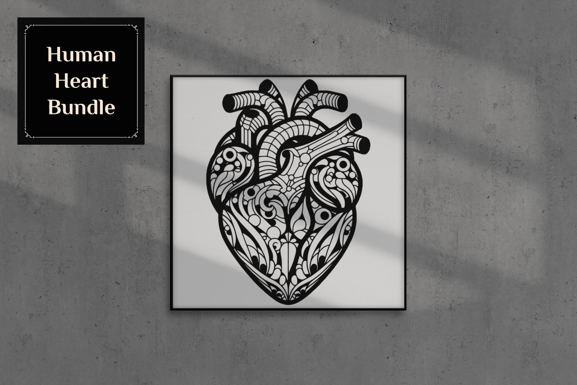 Human Heart Bundle | Svg, Png, Pdf, Jpeg | Cricut Template, Silhouette ...