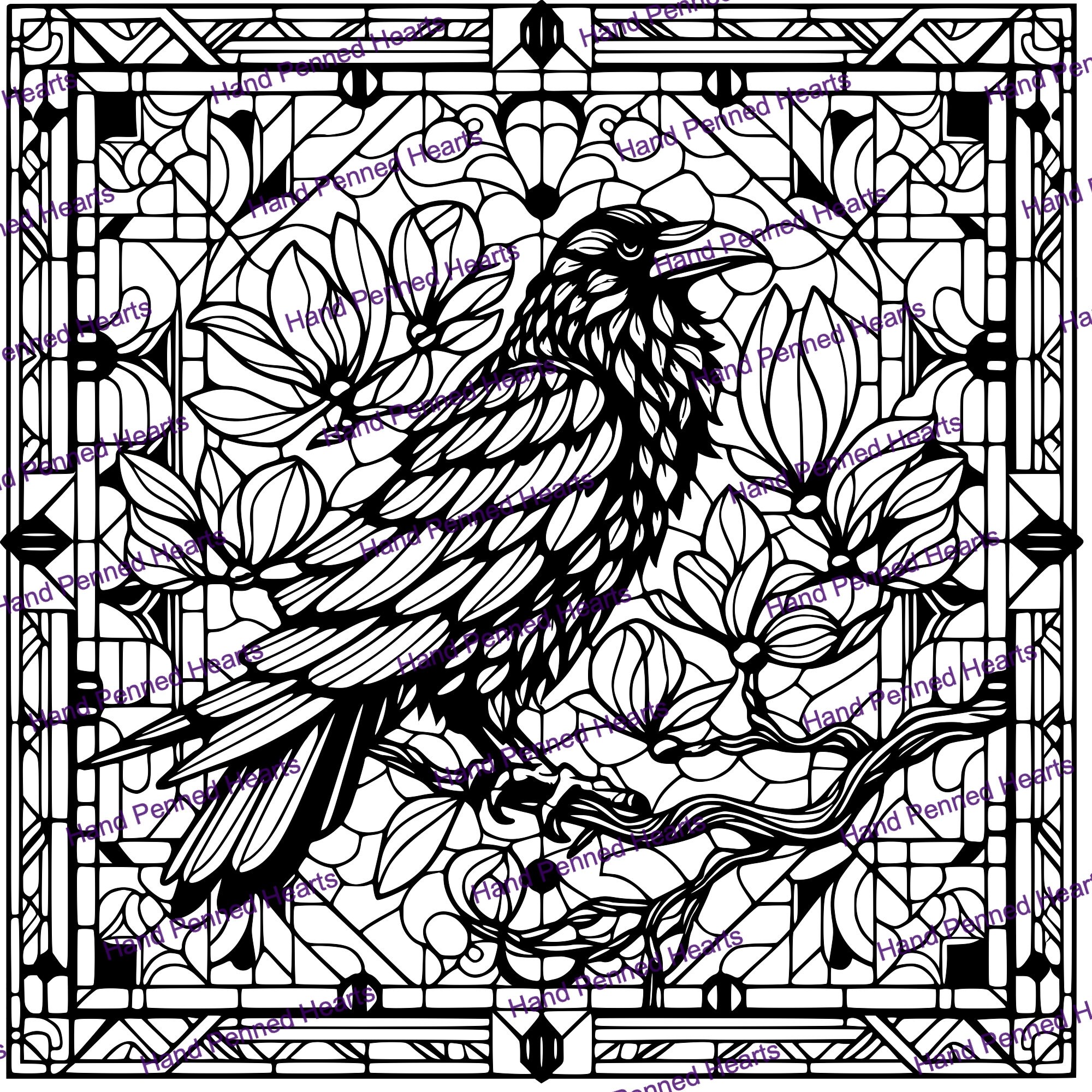 Raven | Svg, Png, Pdf, Jpeg | Cricut Template, Silhouette Template ...
