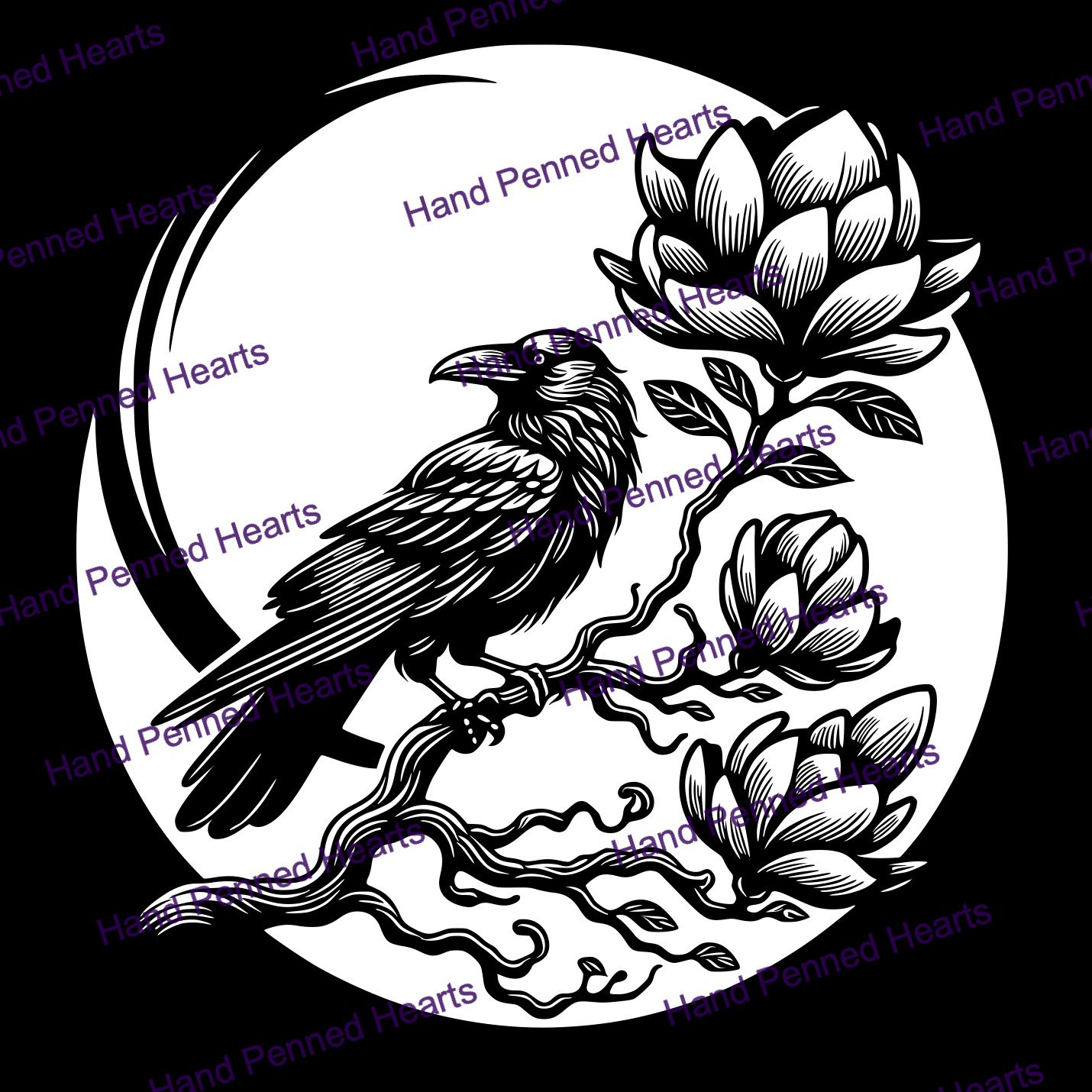 Raven Svg, Png, Pdf, Jpeg Cricut Template, Silhouette Template, Laser ...