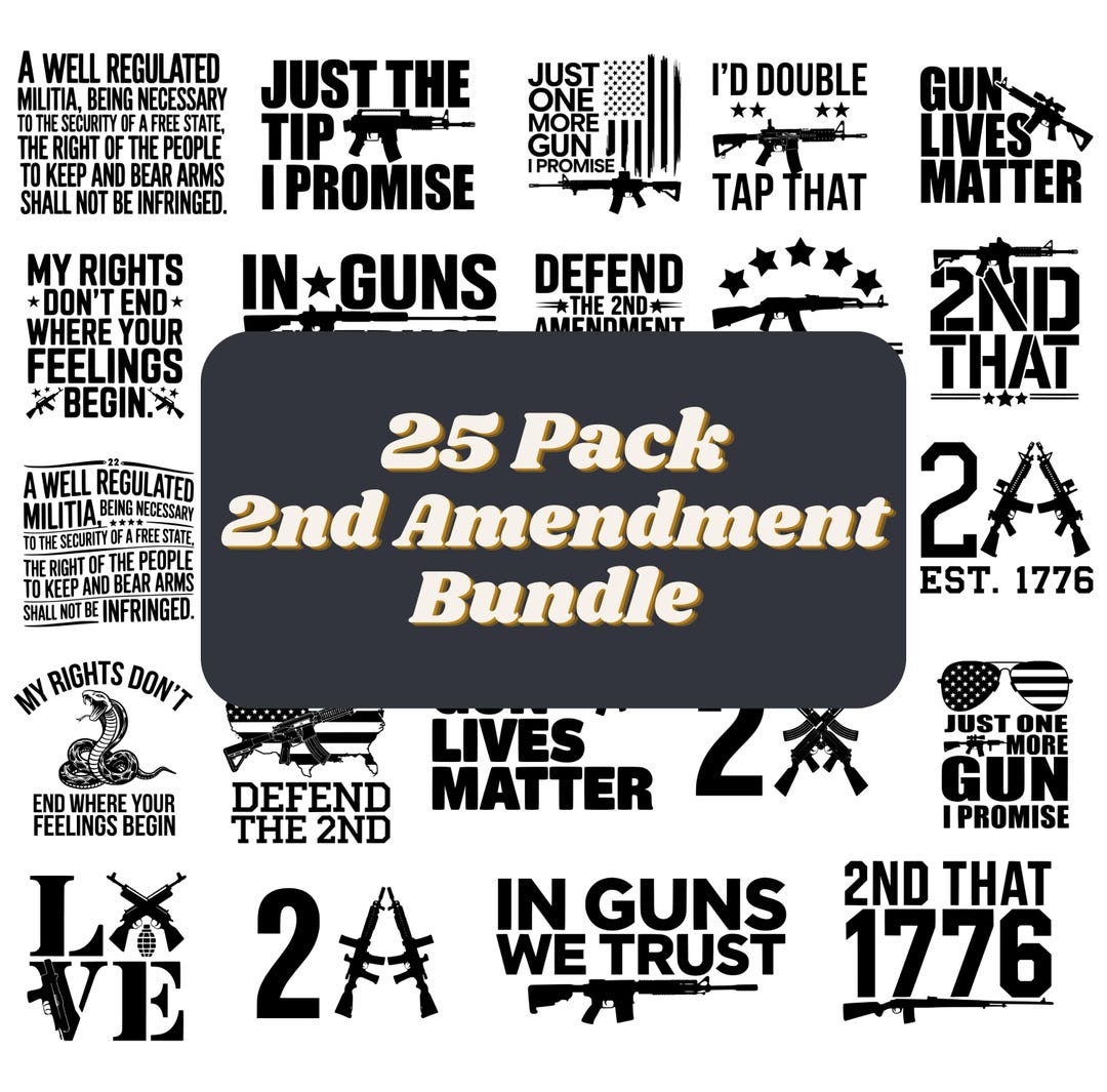 2nd Amendment Bundle Svg, 2nd Amendment T-shirt Svg, American Flag Svg ...