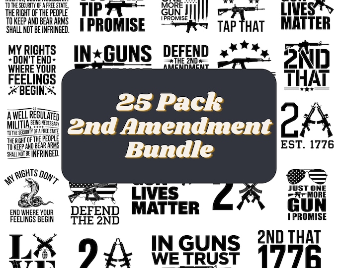 2nd Amendment Bundle Svg, 2nd Amendment T-shirt Svg, American Flag Svg ...