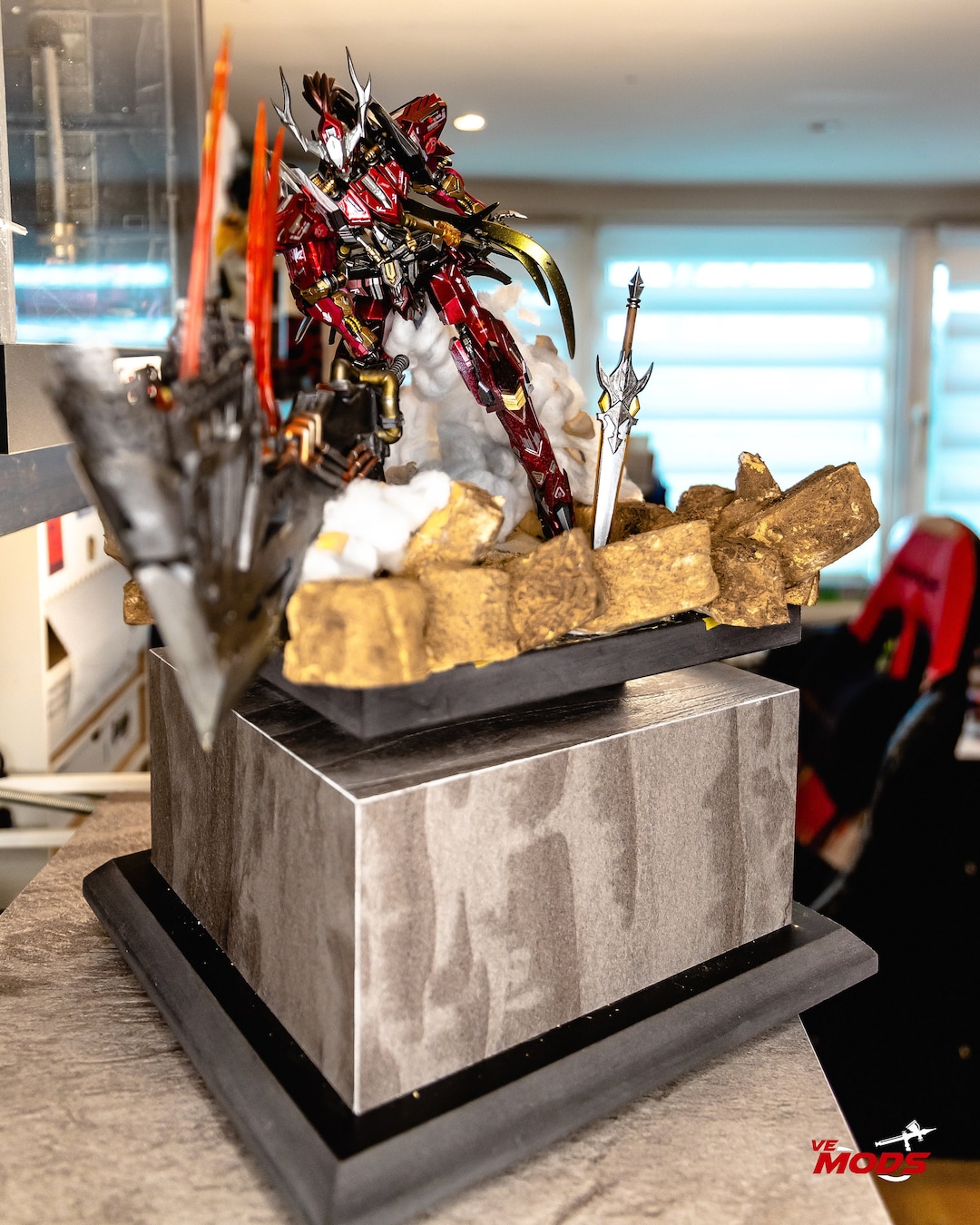 Custom MG Barbatos Gundam Ver. VEMODS. MG Barbatos + Aether Resin ...