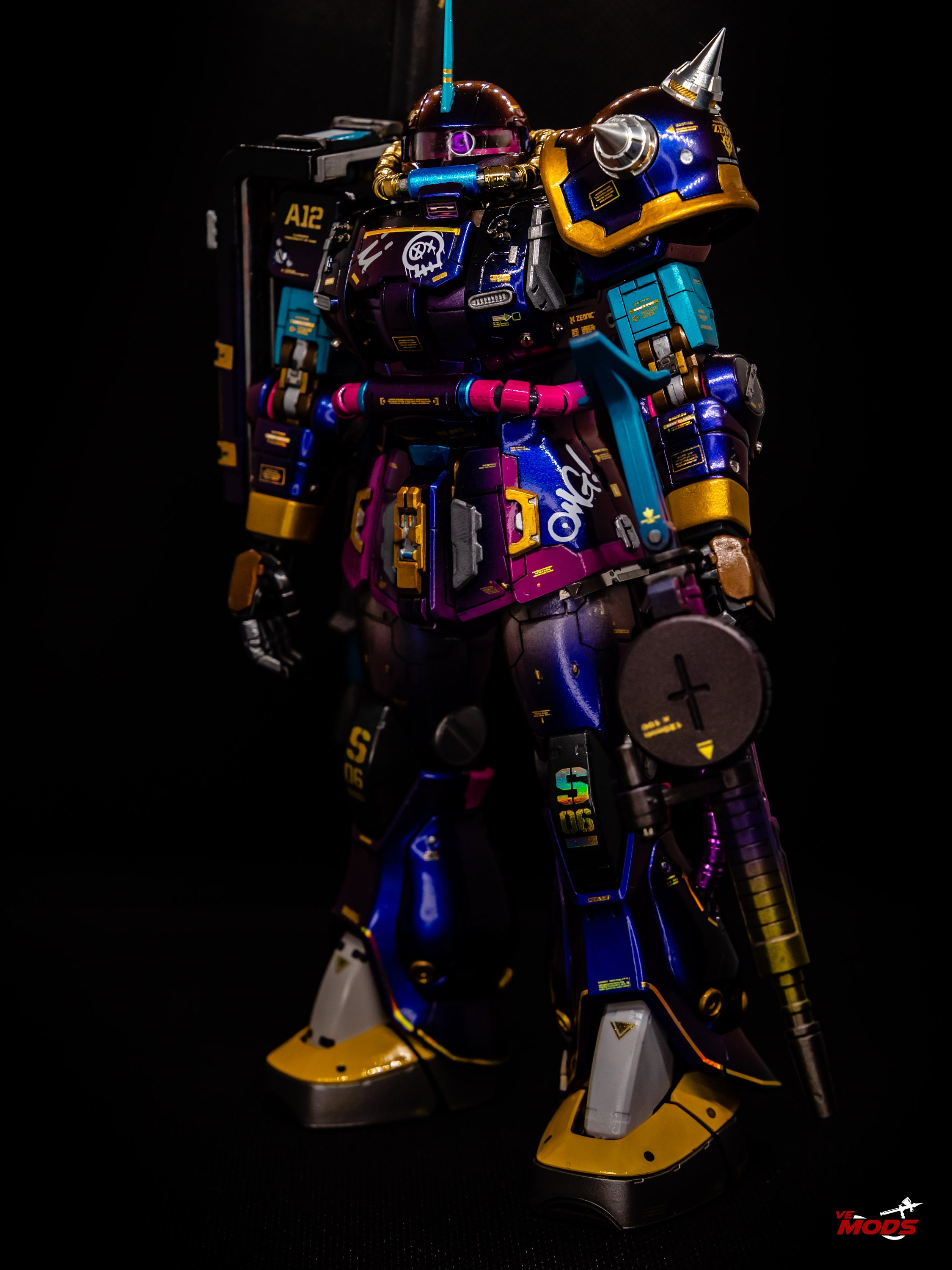 MG Cyberpunk Zaku Ver. VEMODS Custom Gunpla Build - Etsy