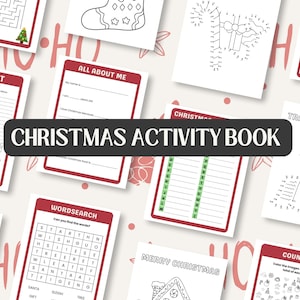 Printable Christmas Activity Book, Christmas Activity Bundle, Kid's ...