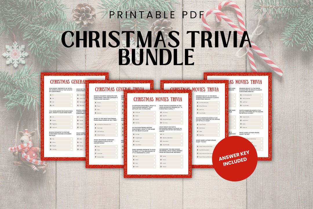 Printable Christmas Game Bundle Christmas Party Games Christmas Games ...