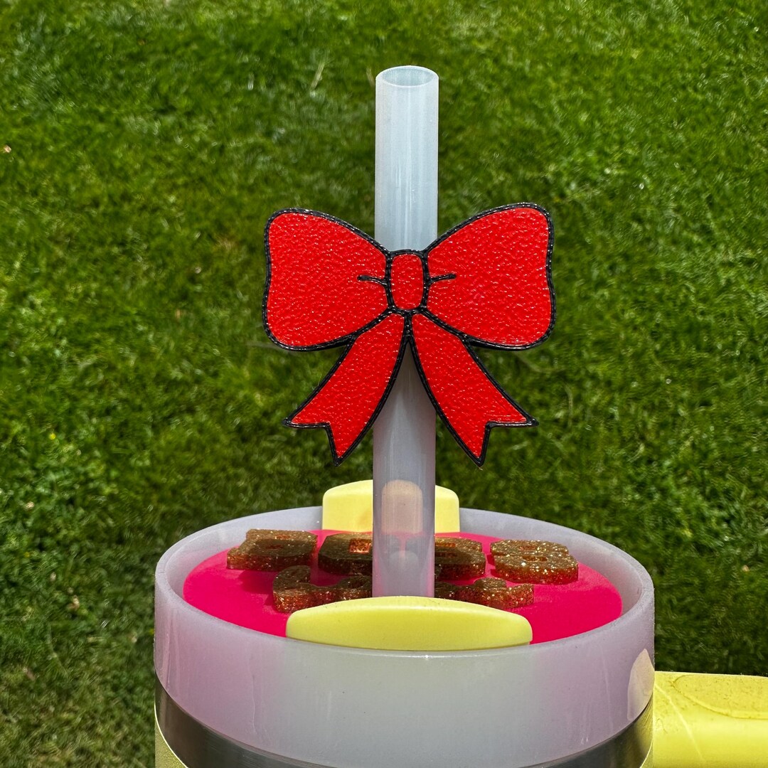 Bow Stanley Straw Topper - Etsy