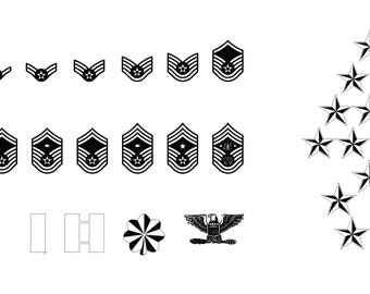 US Navy Rank SVG, DXF, and Lbart Files - Etsy
