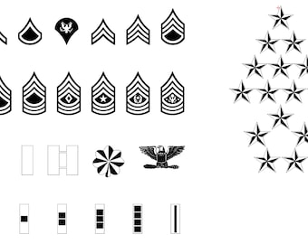 US Navy Rank SVG, DXF, and Lbart Files - Etsy