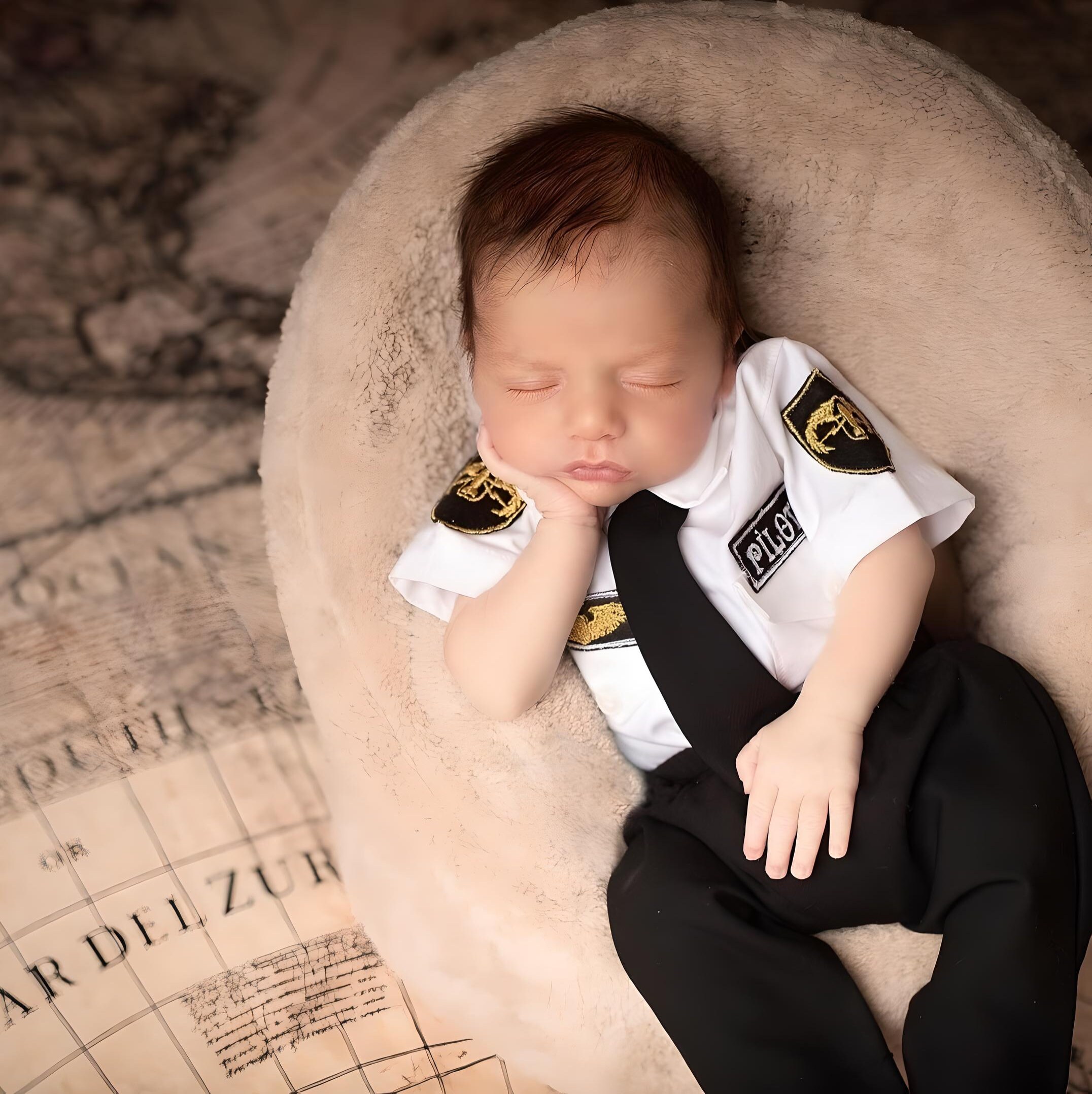 Personalized Kids Pilot Costume With Hat High-quality Fabric for ...