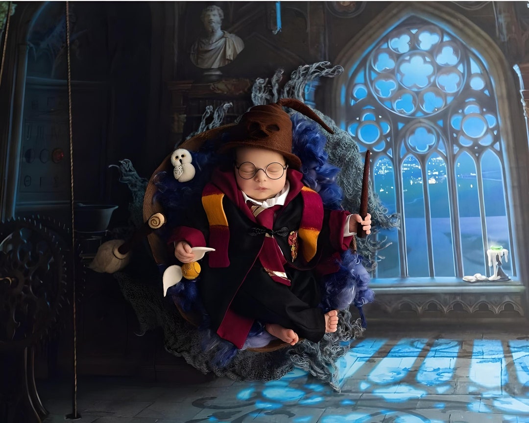 Wizard Newborn Costume for Kids, Wizard Cosplay for Halloween, Baby ...