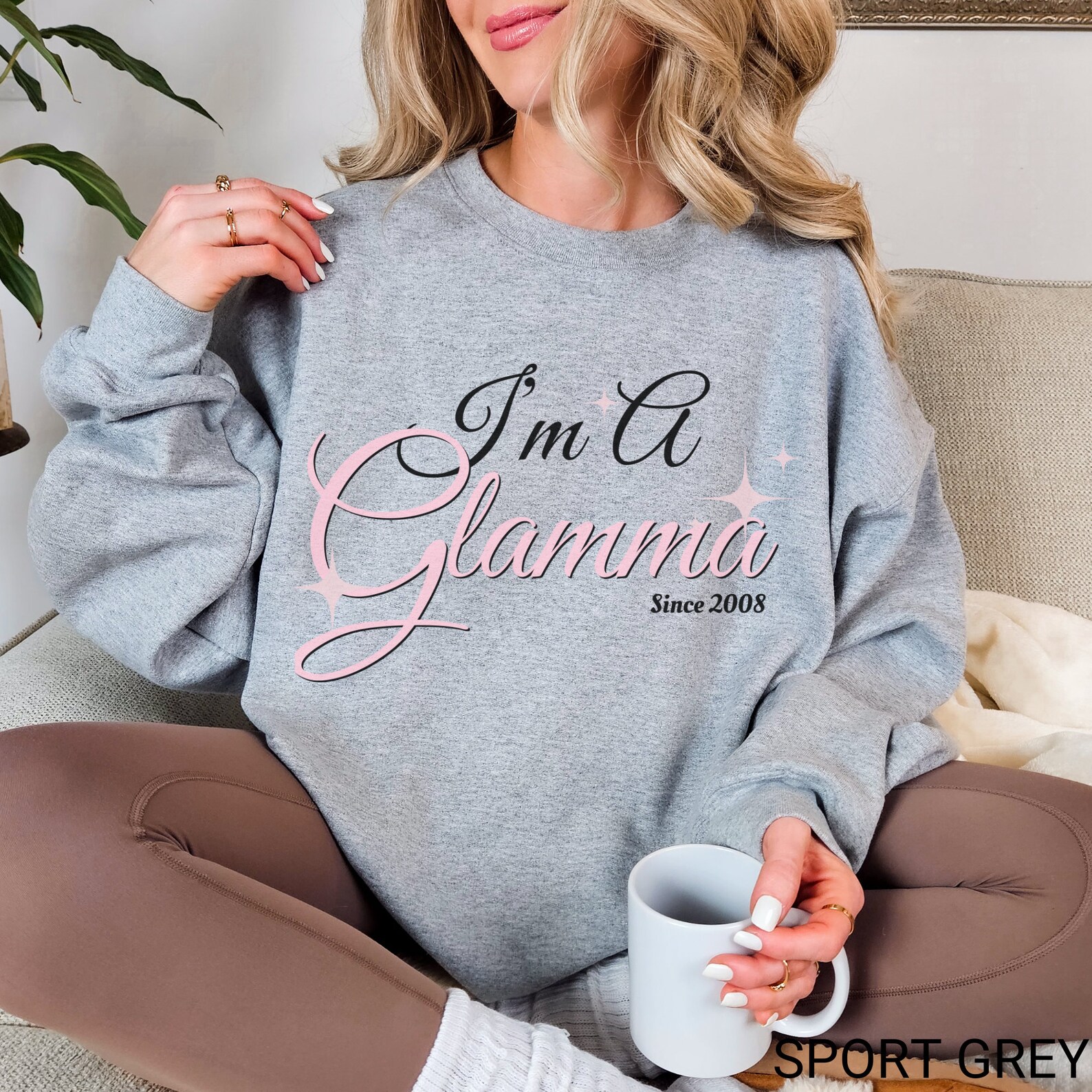 Custom Glamma Sweatshirt Personalized Grandma Sweatshirt Glamma Gift ...
