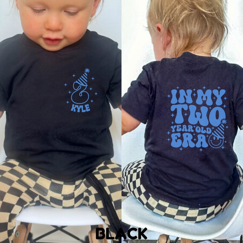 In My Two Year Old Era Shirt, Custom Birthday Boy Shirt, Boys 2nd ...