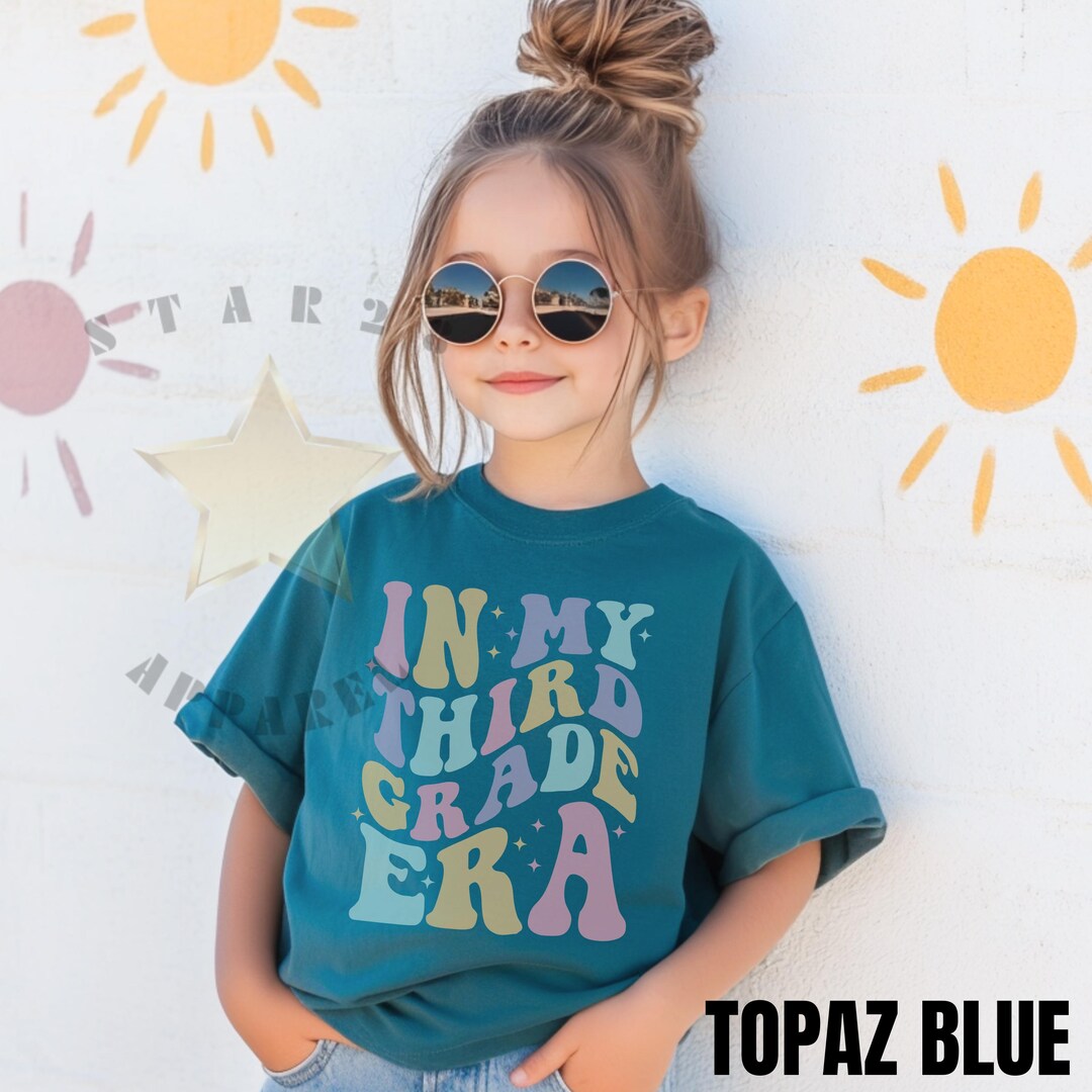 Personalized in My Third Grade Era Shirt, Kids Comfort Colors Custom ...