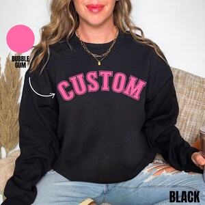 Custom Sweatshirt, Custom Varsity Letter Sweatshirt, Custom Sweater ...