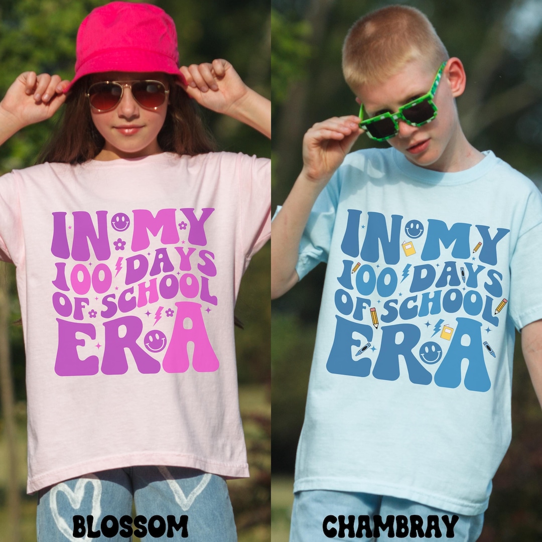 In My 100 Days of School Era 100 Days of School Shirt Girls 100 Days of ...