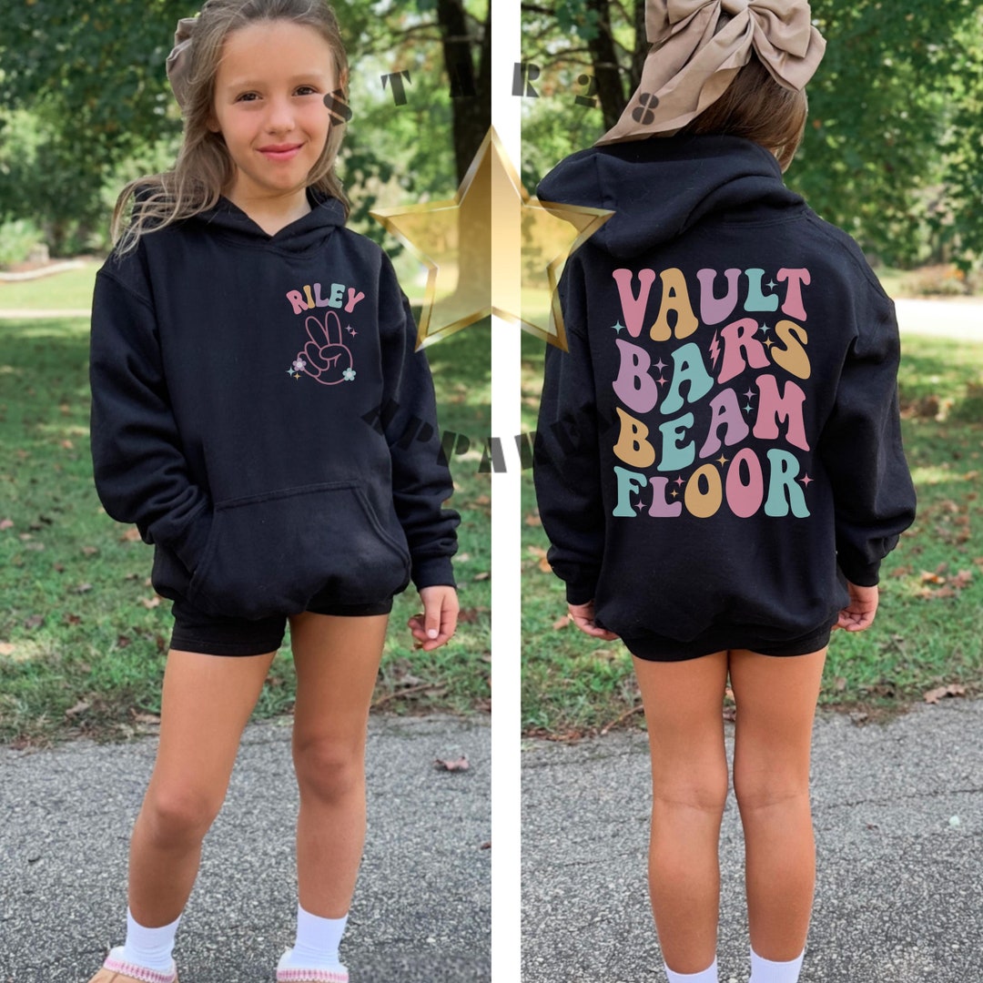 Personalized Gymnast Sweatshirt, Custom Gymnast Hoodie, Vault Floor ...