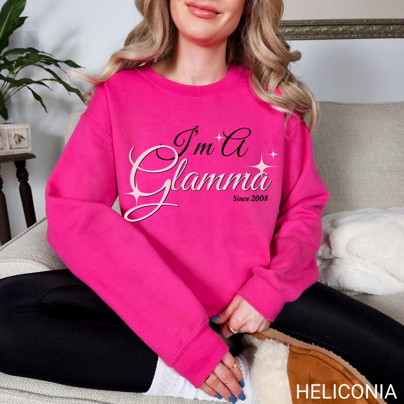 Custom Glamma Sweatshirt Personalized Grandma Sweatshirt Glamma Gift ...