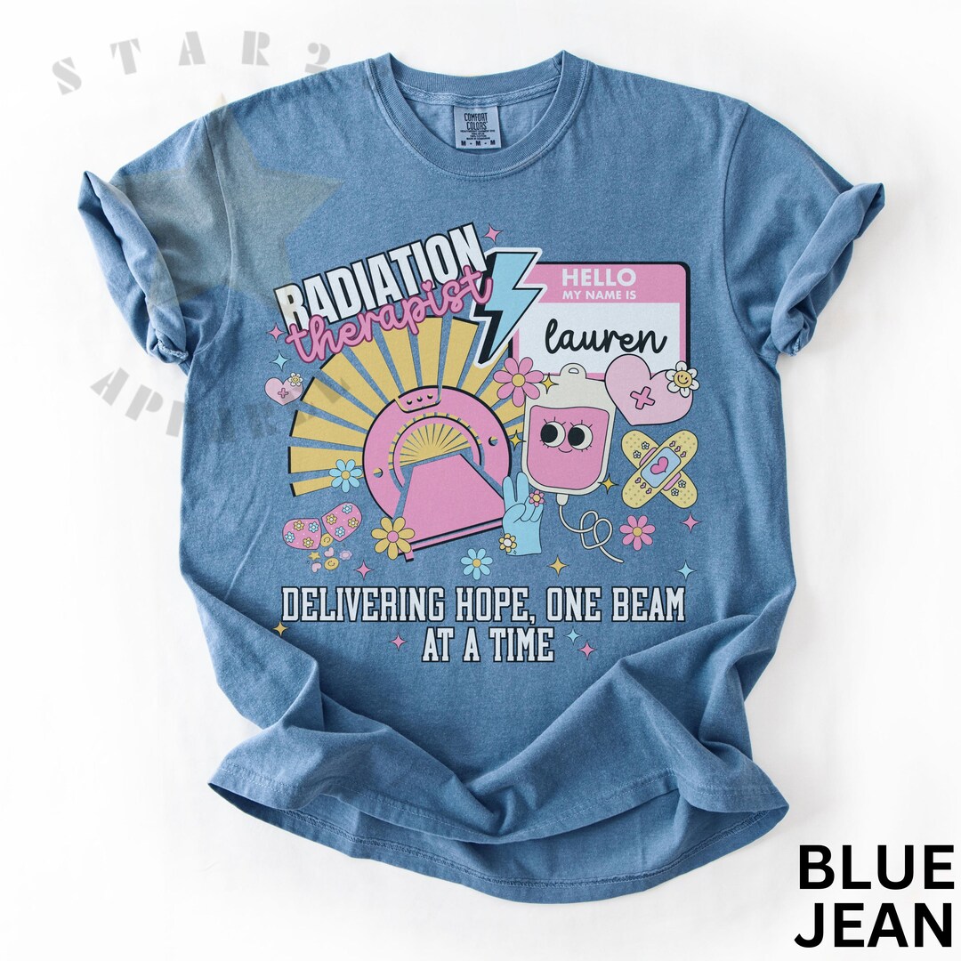 Personalized Radiation Therapist Shirt, Radiation Therapy Doodle Shirt ...