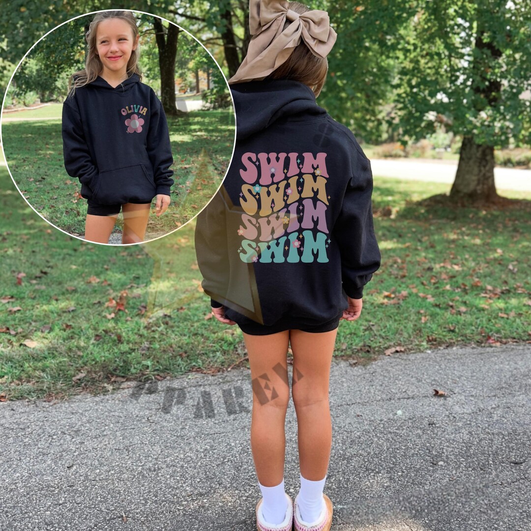 Personalized Swim Sweatshirt, Swim Hoodie, Freestyle Backstroke ...