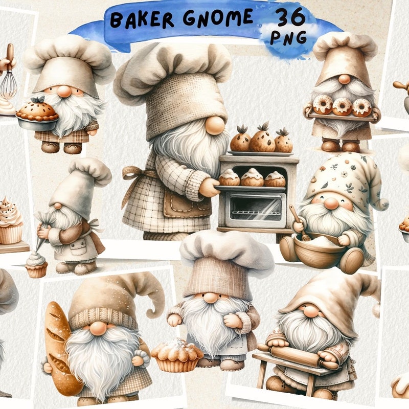 Chef Gnomes - Etsy
