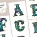 Gold Greens Alphabet, Celtic Alphabet, Letters Clipart, Ornate ...
